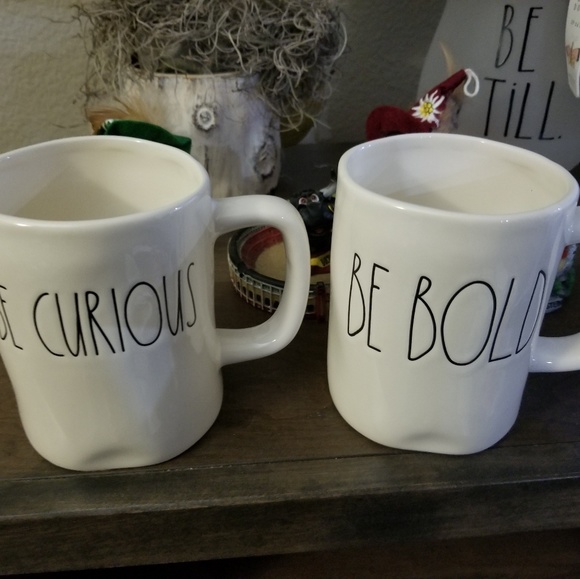 Rae Dunn | Other | Rae Dunn Be Curious Be Bold Mugs | Poshmark